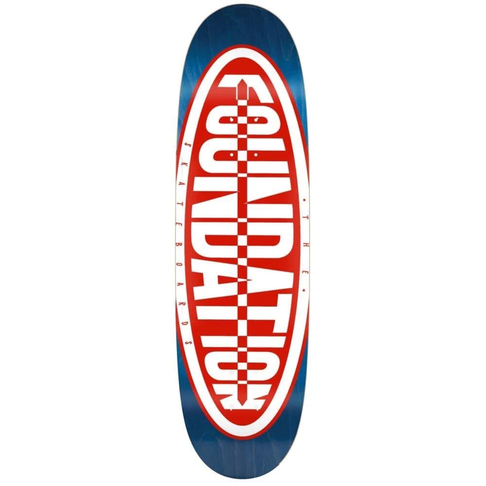 Foundation Oval Egg Navy/Red Skateboard Deck 8.8" | Grind Shrine
